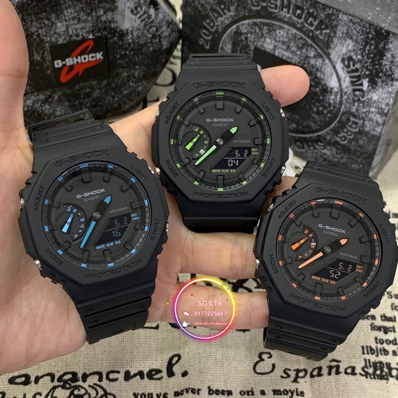 ASIA SET 100% AUTHENTIC CASIO G-SHOCK GA-2100-1A2/GA-2100-1A4/GA-2100 ...