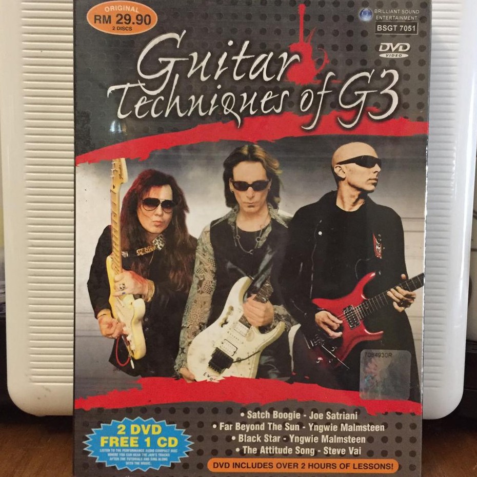 FREE CD G3 !!! Guitar Techniques Of G3 ( 2 DVD FREE 1 CD) | Shopee Malaysia