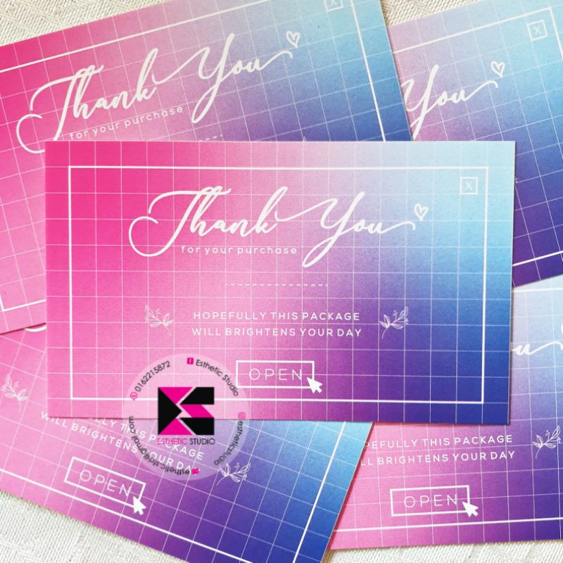 Sealing Sticker Thank You Terima Kasih Box Packaging Open Me Stickers ...