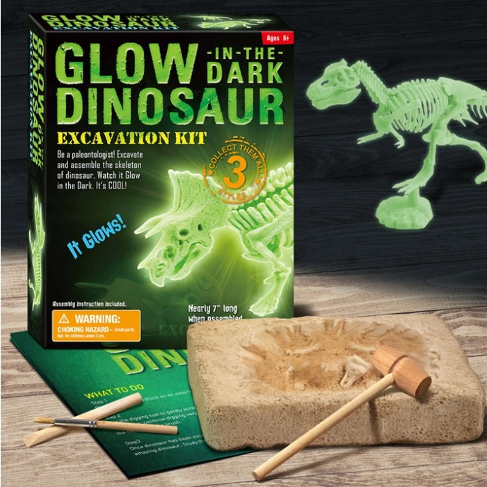 Kids DIY Excavation Treasure Educational Toy Set Dinosaur Excavation ...
