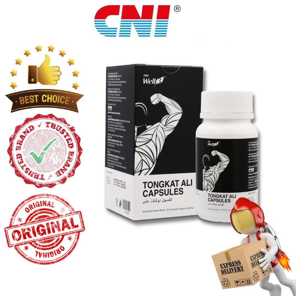 CNI Tongkat Ali Capsule (60 x 300mg) - Energy Booster, Muscle Build Up ...