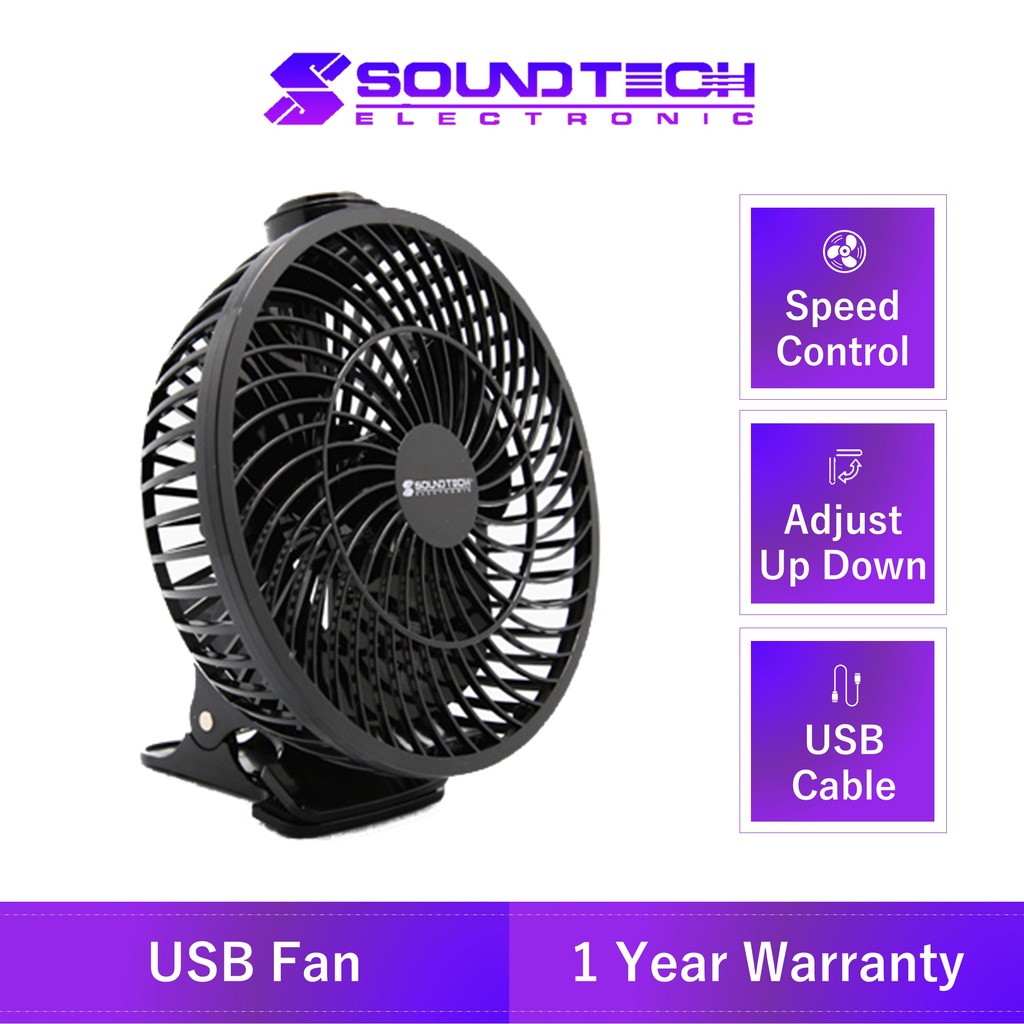 Soundteoh USB Fan CS-204 | Portable Fan | Table Fan | Study Fan | Mini ...