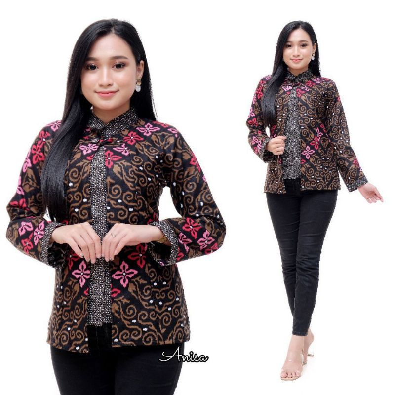 PROMO AZ Baju Batik Perempuan Modern Women's Batik Shirt Monalisa Genes ...
