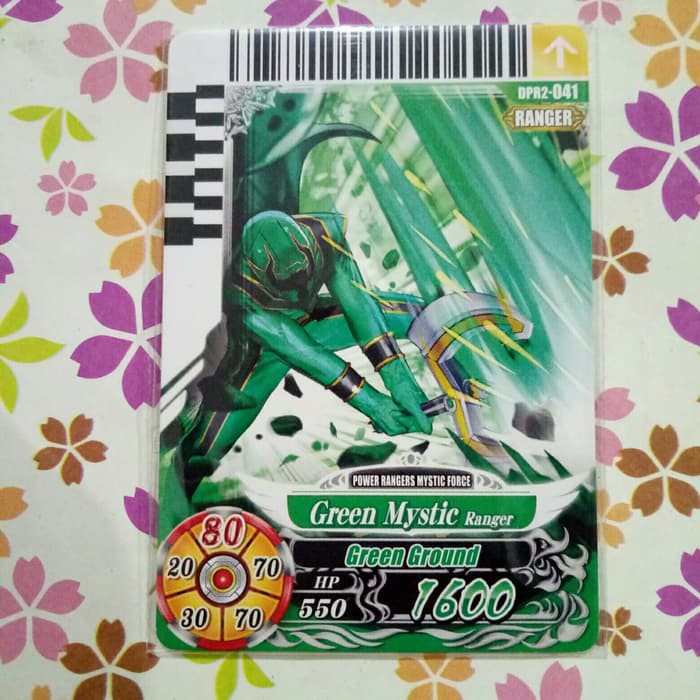Power ranger card battle normal ranger green mystic v2 | Shopee Malaysia