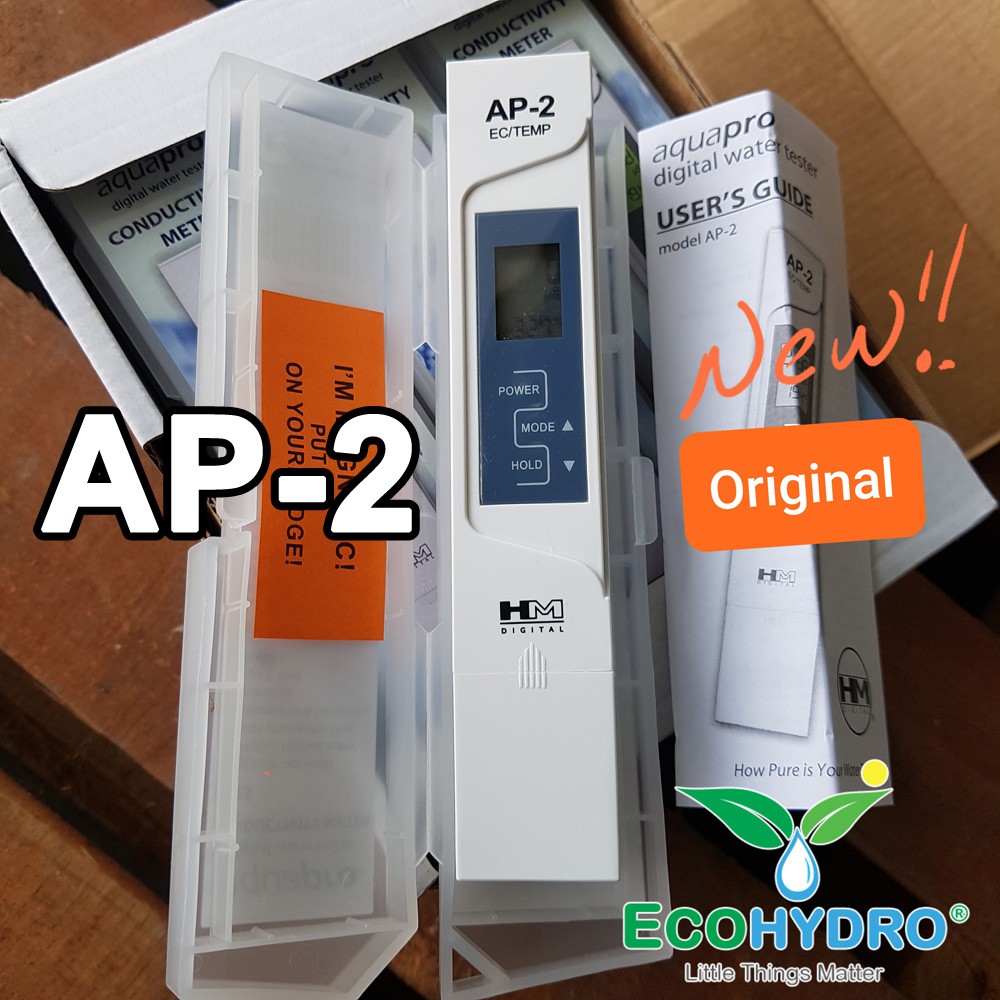 Aquapro HM Digital AP-2 EC Meter Hydroponics Fertigasi Baja AB Water ...