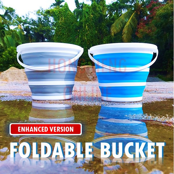 TIMBAH AIR BERLIPAT FOLDABLE BUCKET ENHANCED VERSION 折叠水桶 | Shopee Malaysia