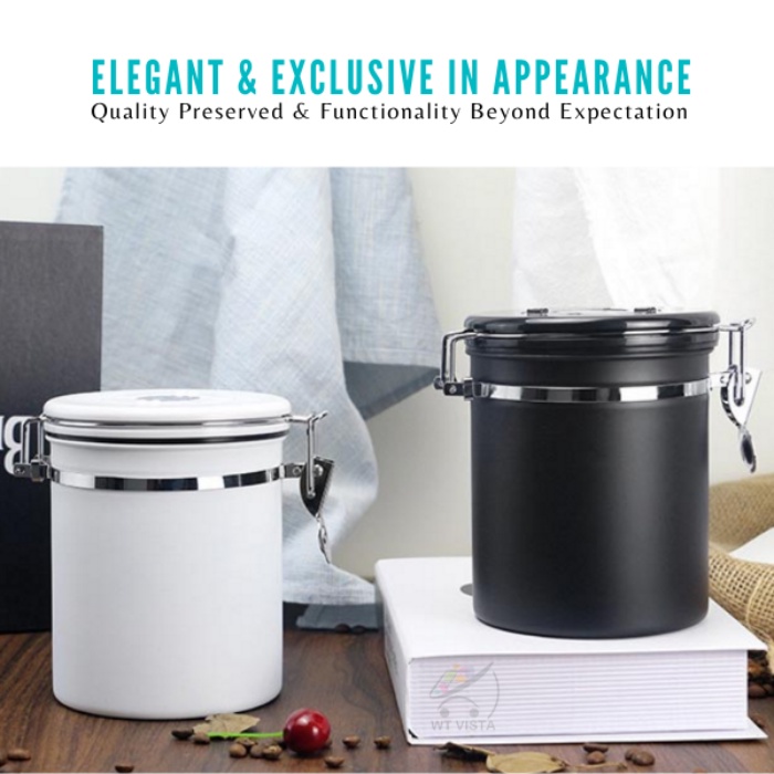 NIBU Coffee Storage Container 1.2L 1.5L Coffee Bean Roast Vacuum Seal ...