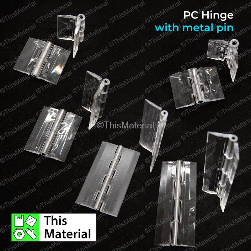 PC Hinge Polycarbonate Hinge with Metal Pin Engsel Polikarbonate PC Pin ...