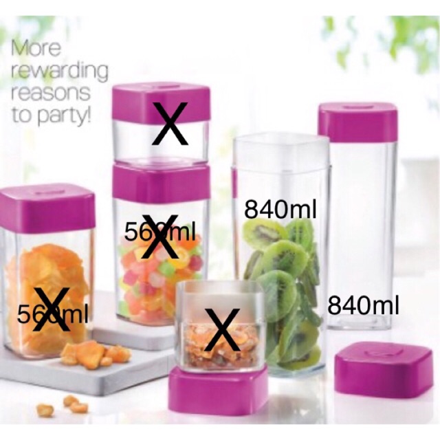 Tupperware Premium Canister / Tea Caddy (1) 840ml | Shopee Malaysia