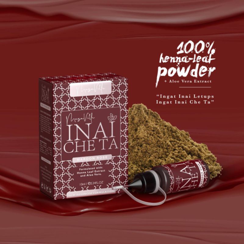 INAI CHE TA 💅💯 ORIGINAL - Maroon Rose 🌹(READY STOCK 🔥🔥 with freegift ...