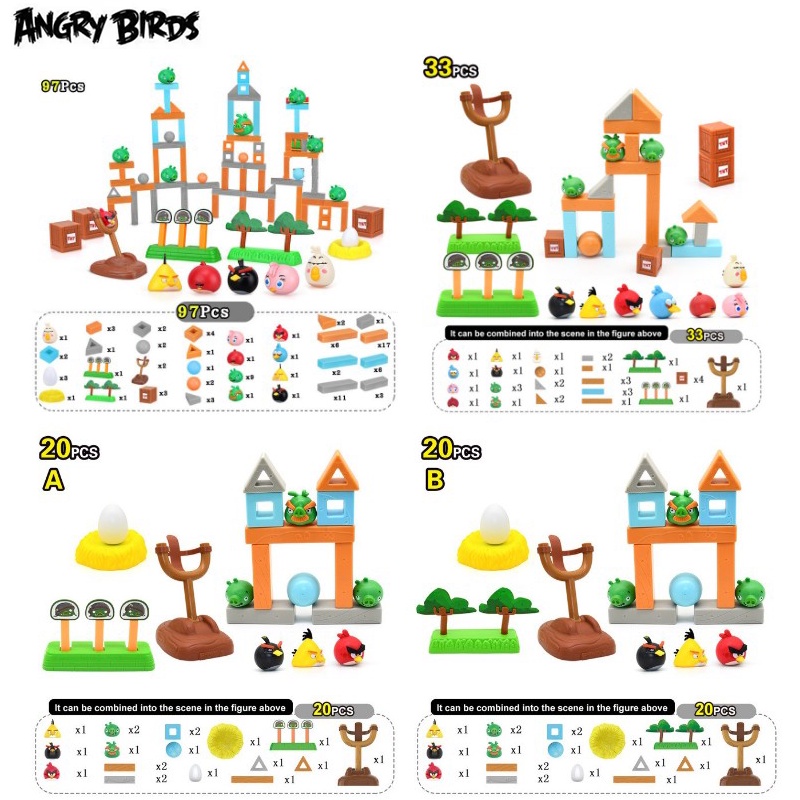 Exciting Action Figure Angry Bird Building Blocks For Kids Game ...