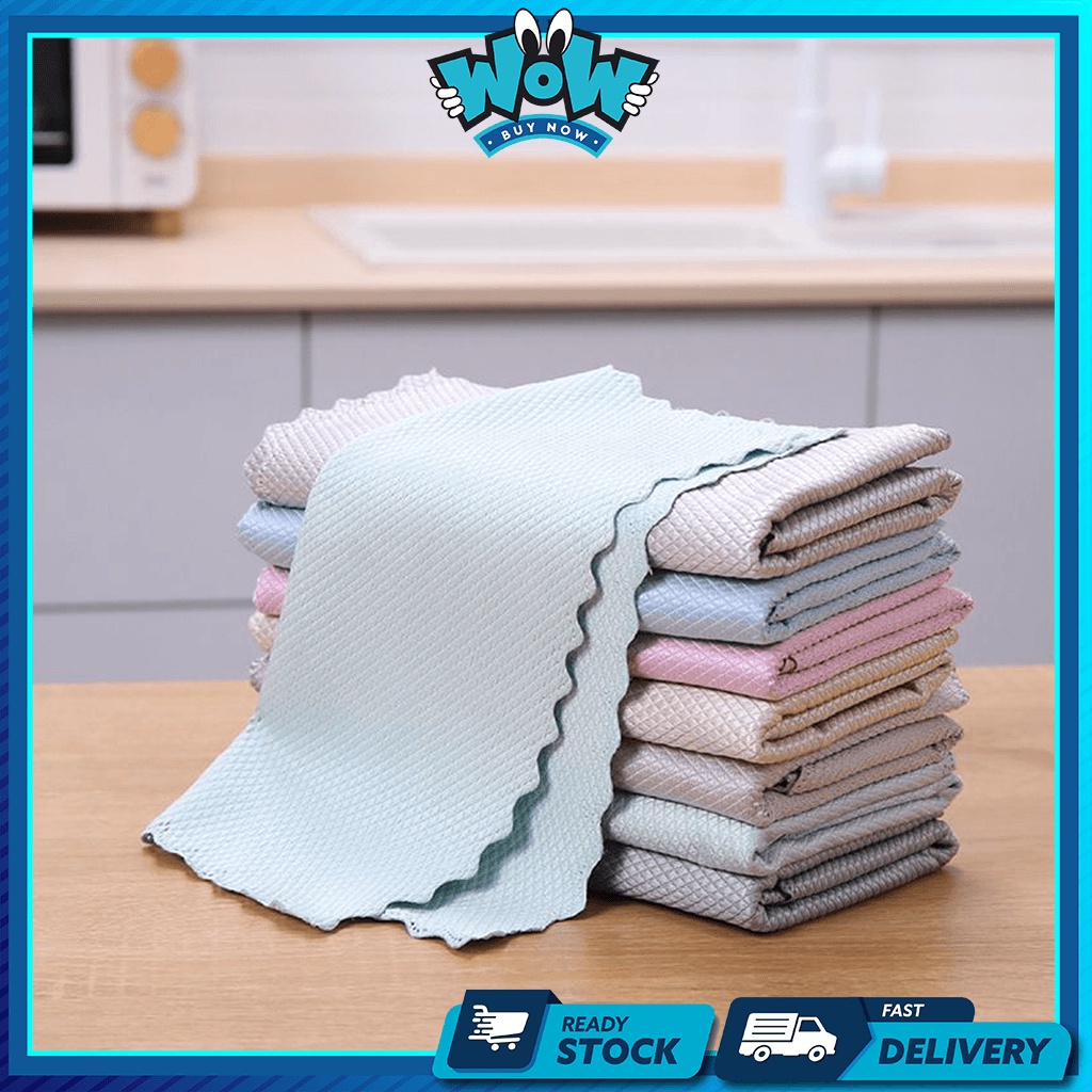 CLEANING CLOTH KITCHEN CLOTH FISH SCALE CLOTH CLEANING TOWEL ...