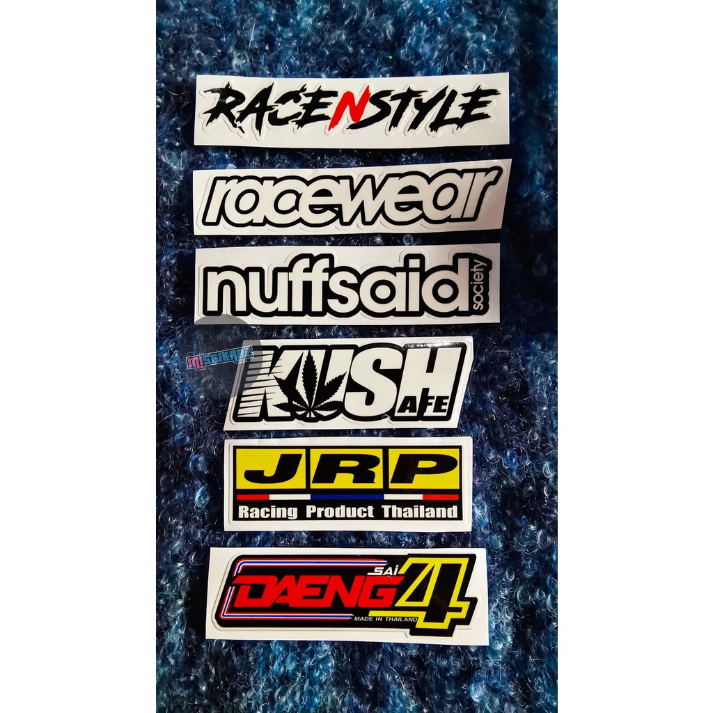 6 PCS VISOR STICKER THAI STICKER SET (MACHINE CUT) | Shopee Malaysia