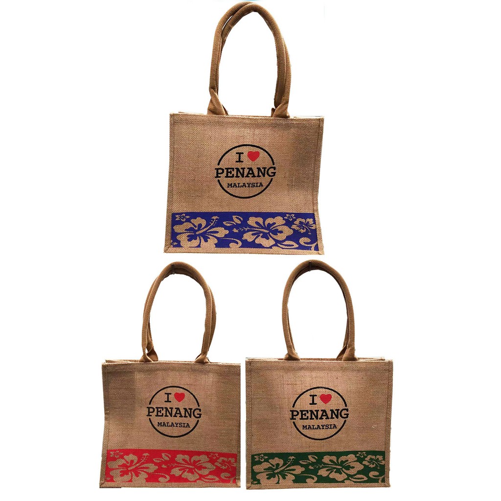 🔥Ready Stock!🔥SHOPPING JUTE BAG -PENANG HERITAGE LADY GUNNY BAG/100 ...