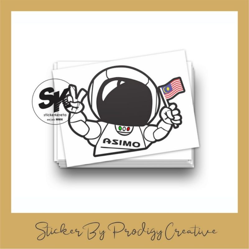 Sticker Asimo Malaysia Merdeka Car Sticker UV printed | Shopee Malaysia