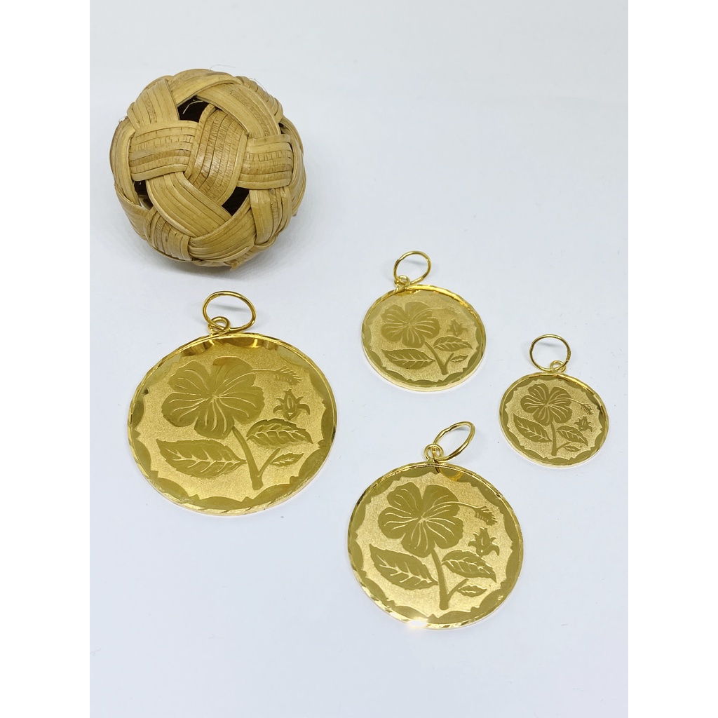 Loket Syiling Bunga Raya Emas 916 (CLEARANCE STOCK) | Shopee Malaysia