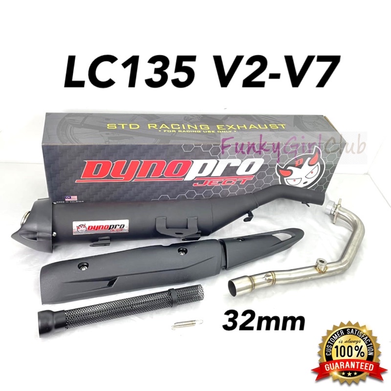 YAMAHA LC135 NEW EXHAUST RACING 32MM DYNOPRO LC135 V2 V3 V4 V5 V6 V7 ...