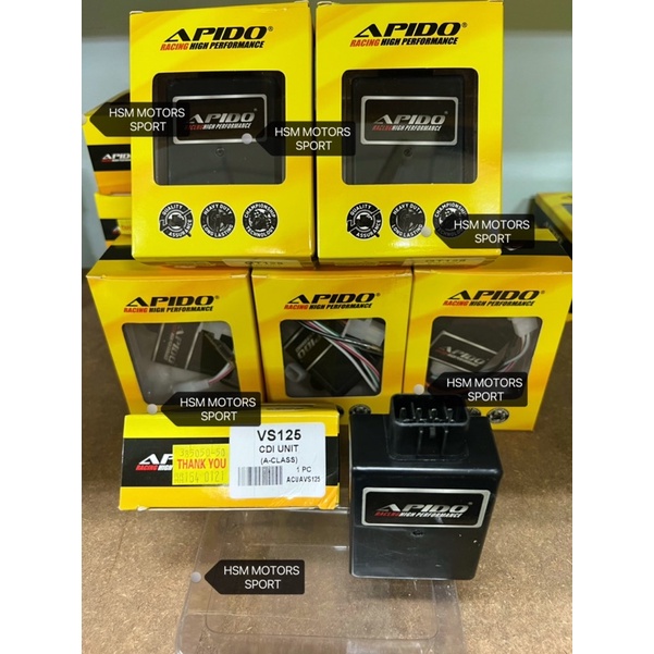 APIDO RACING CDI UNIT SUZUKI RGV /SMASH / Vs125 PERFORMANCE NO CUT CDI ...