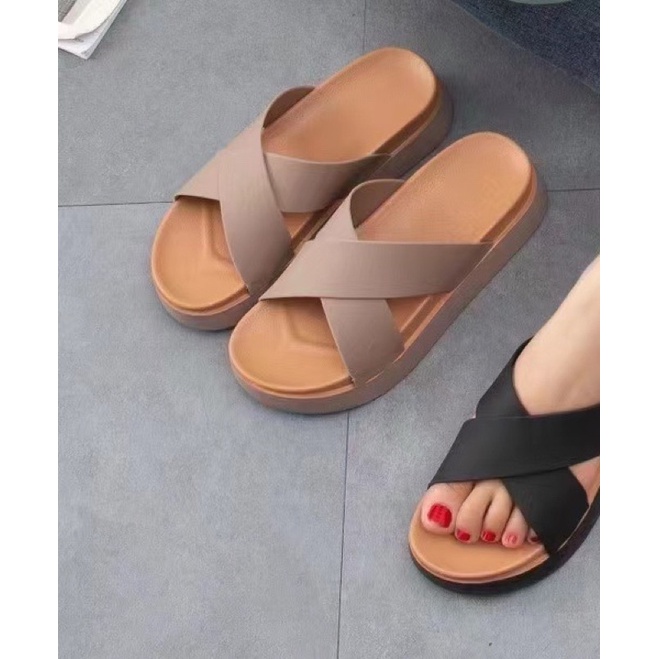 *Ready stock*sandal wedges raya latest design/sandal harimau/seliper ...