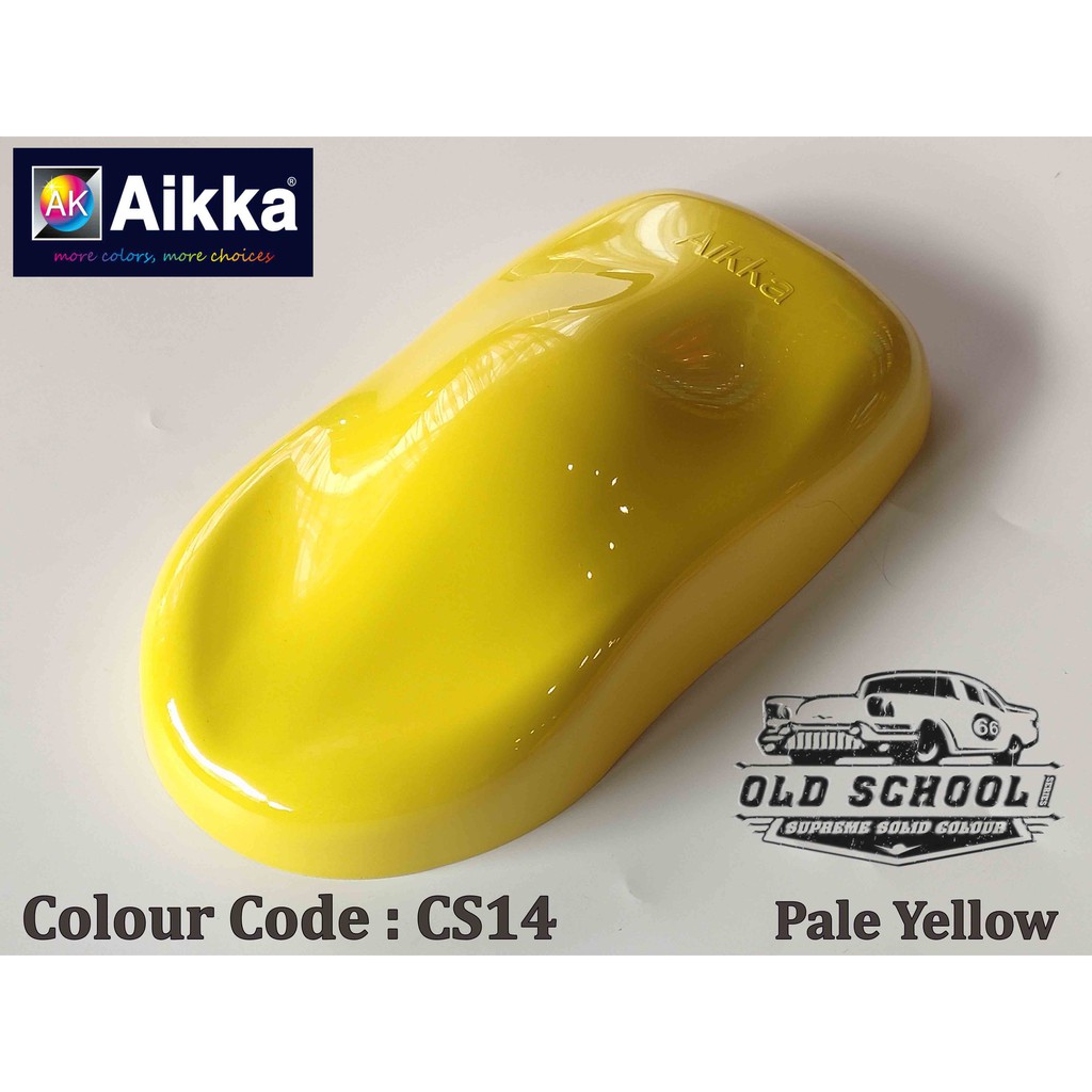 Warna Cat Kereta Aikka Paints CS14 / Pale Yellow / Old School Series ...