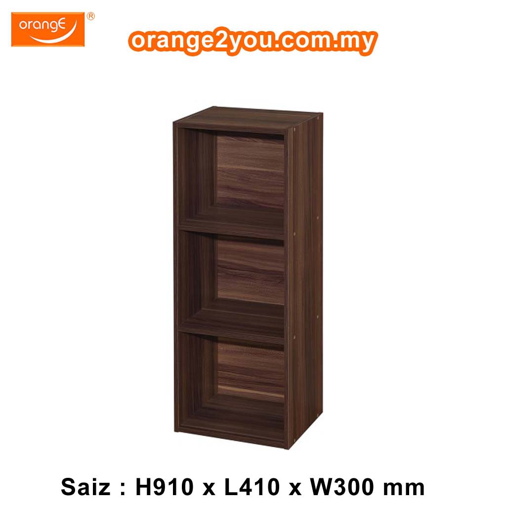 Rak Buku 3 Tiers Shelve Book | Arch File Rack Color Box DIY Shelf ...