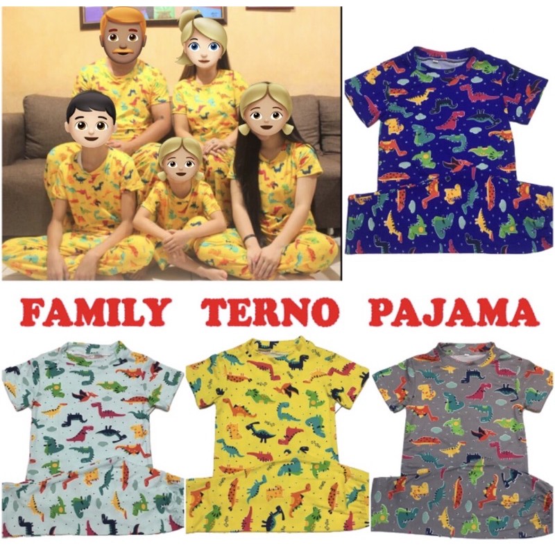 Kids and Adult FAMILY TERNO SHIRT PAJAMA High Quality DINOSAUR ...