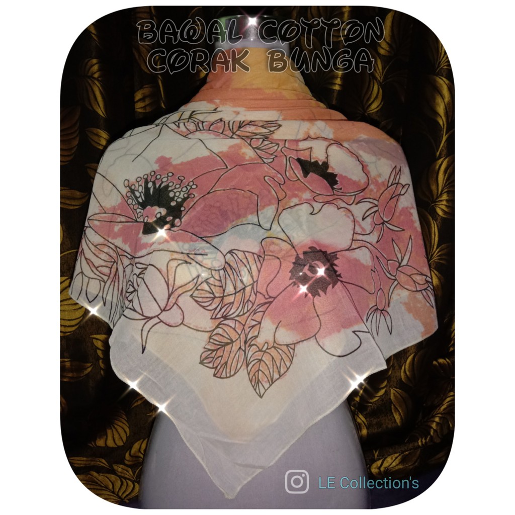 [🔥READY STOCK 🔥] Tudung Bawal Cotton Corak BUNGA PREMIUM | Shopee Malaysia