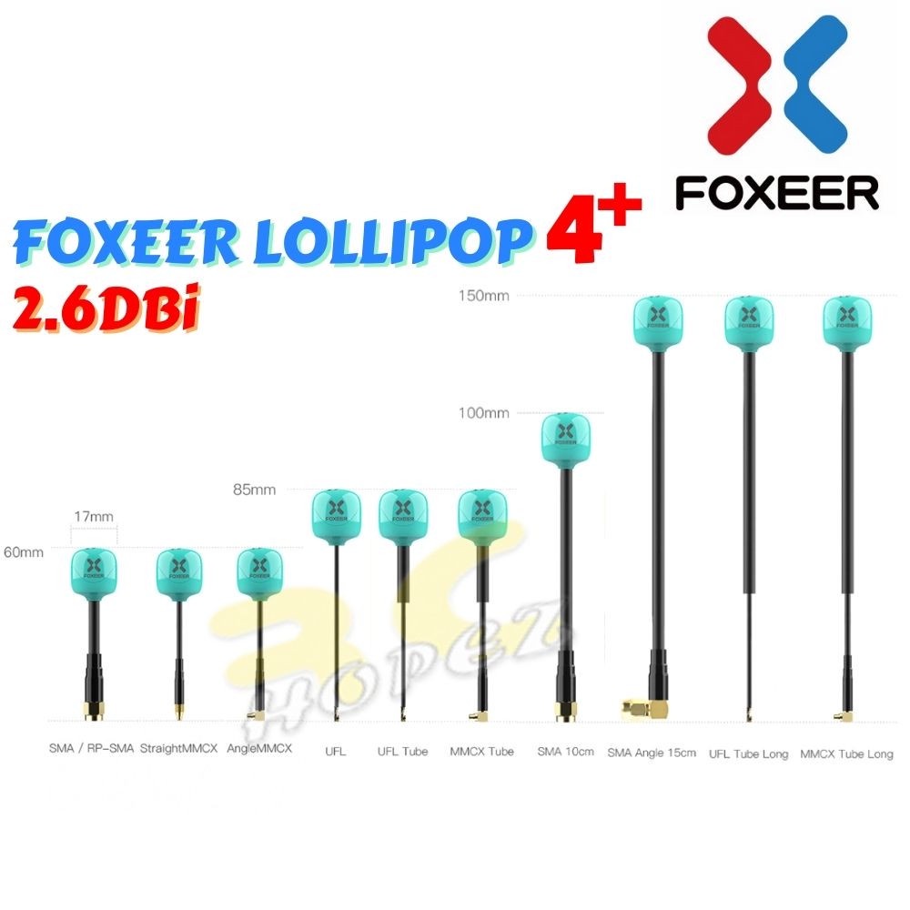 1 Pc Foxeer Lollipop 4 Plus 5.8G 2.6Dbi RHCP High Gain FPV Omni Antenna ...