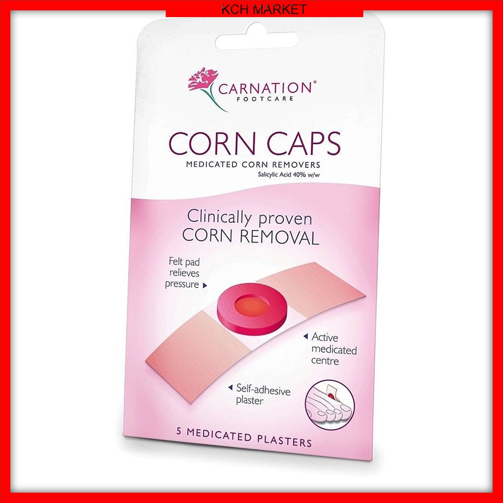 🔥FAST SHIPING🔥CARNATION FOOTCARE CORN CAPS MEDICATED PLASTERS RELIEVES ...