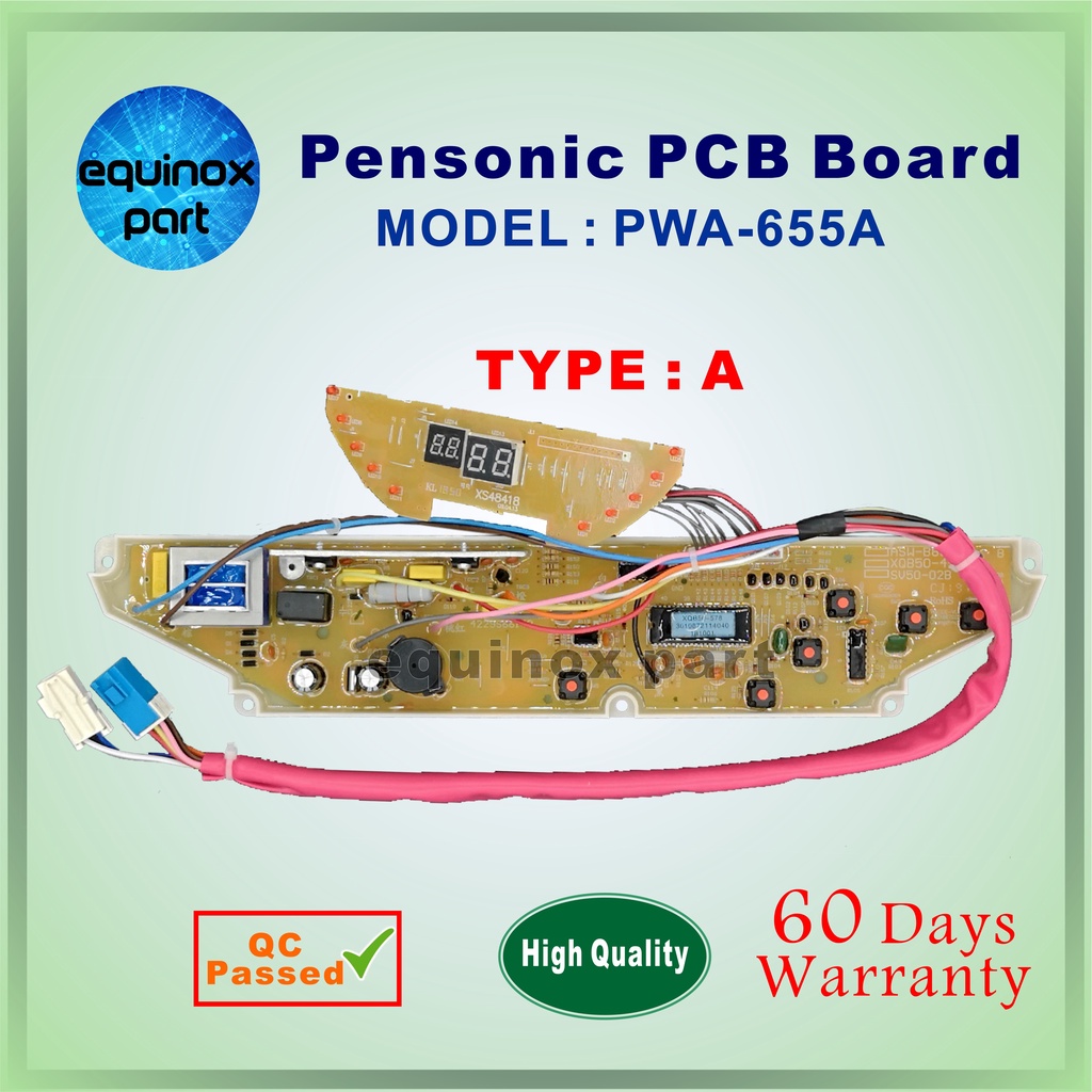 Pensonic PWA-655A / Sanyo Washing Machine PCB Board | Shopee Malaysia