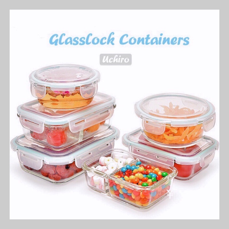 Microwave Glasslock Container / Lunch Box 可微波强化玻璃保鲜盒/午餐盒 | Shopee Malaysia