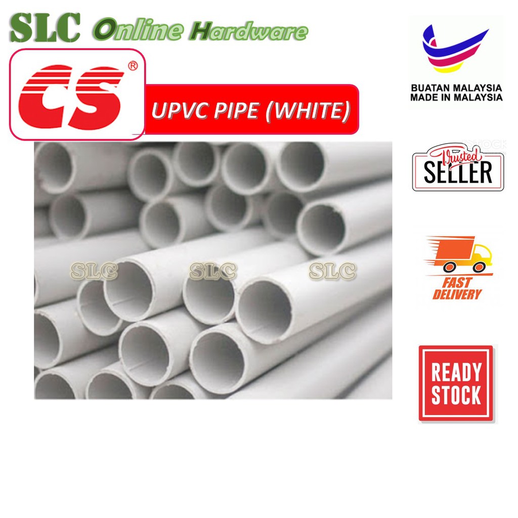 UPVC Pipe White Water Pipe Hydroponic / UPVC Paip Putih 32mm (1-1/4 ...