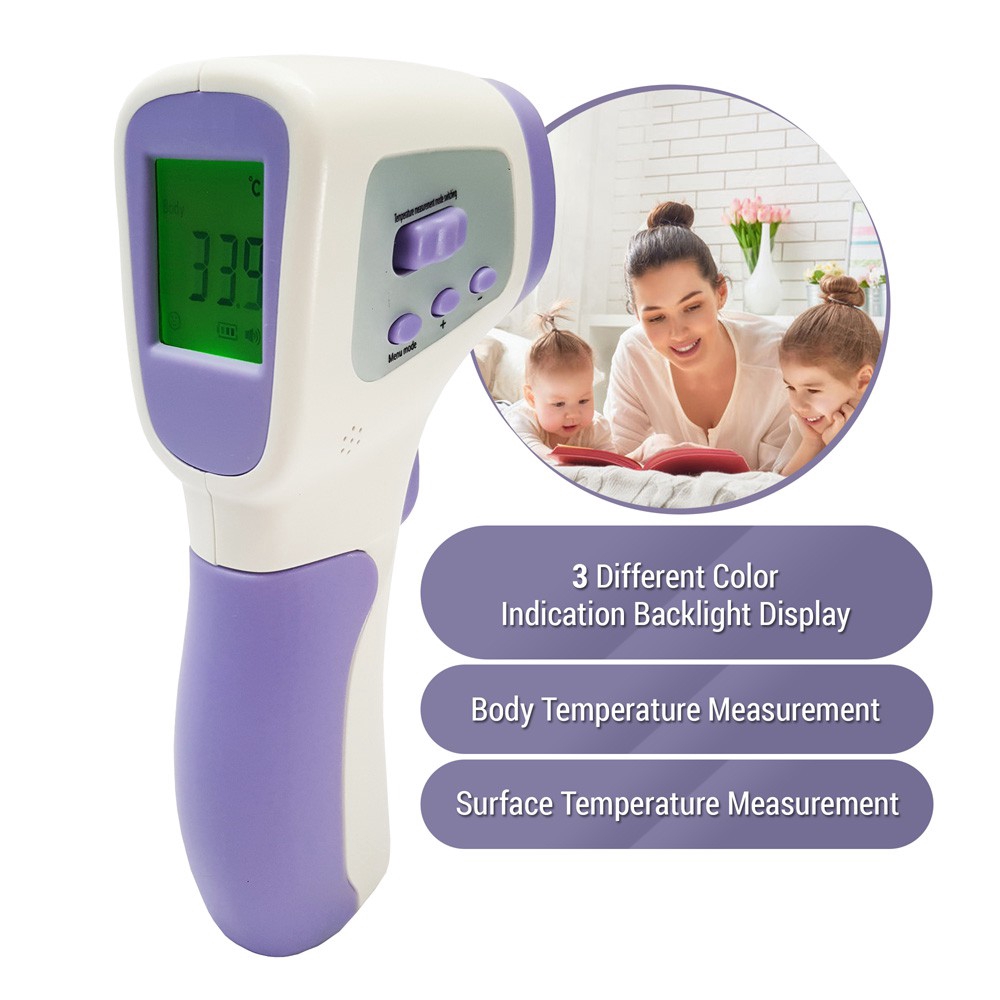 [ READY STOCK ] IR THERMOMETER NON-CONTACT LED DISPLAY SCREEN DIGITAL ...