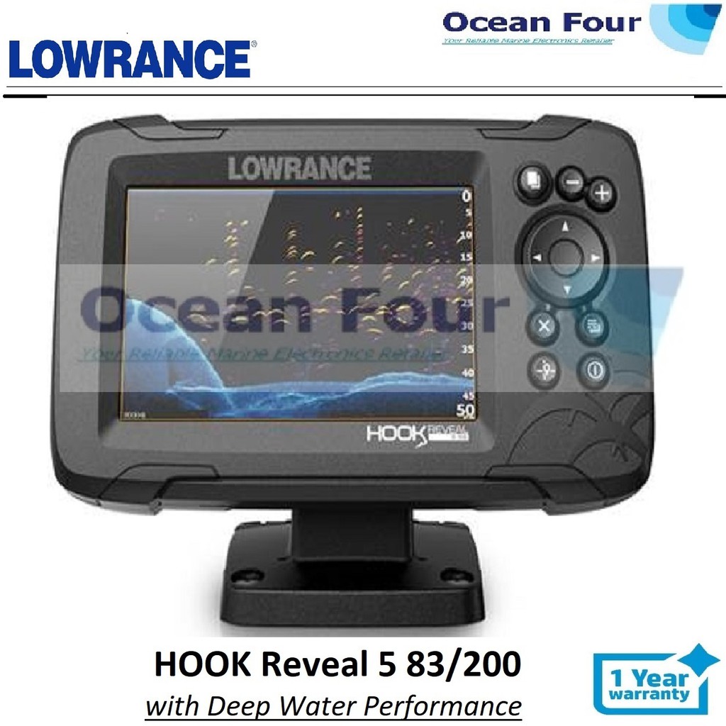 Lowrance Hook Reveal 5 83/200 BASEMAP/CMAP | Shopee Malaysia