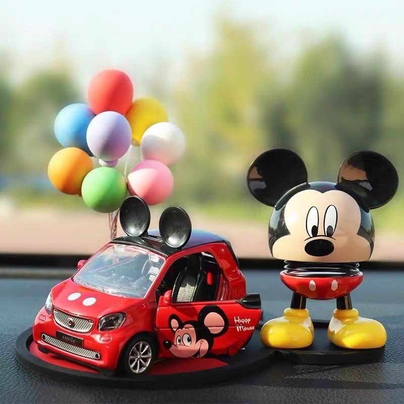 Die Cast Mickey car Motor Minnie Alloy Diecast cat Mainan Kereta Besi ...
