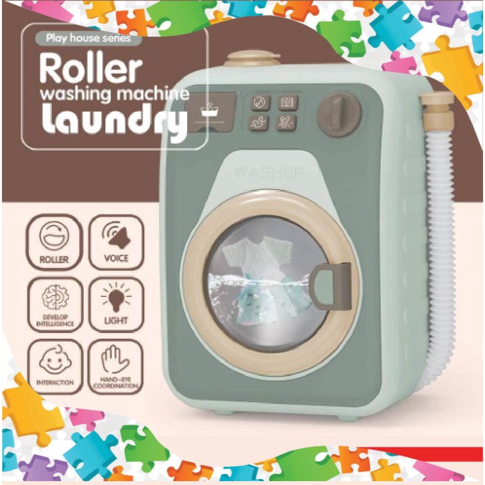 Front Load Roller Washing Machine Pretend Play Simulation Washing ...