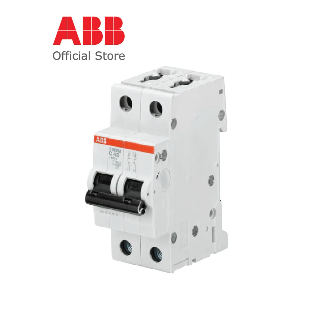 ABB 10kA MCB S202M 6A, 10A, 16A, 20A, 25A, 32A, 40A, 50A, 63A | 2 POLE (2P) | C-CURVE | Shopee ...