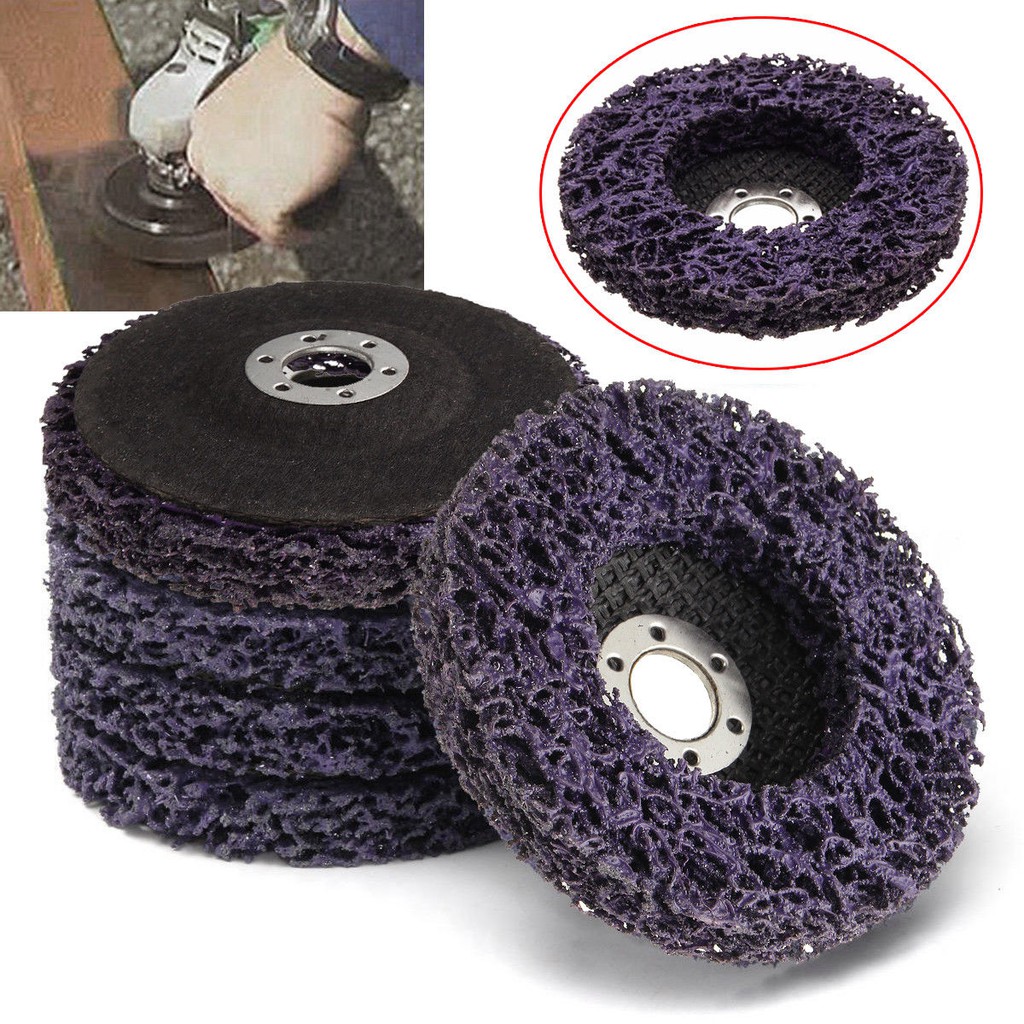 5pcs/Set 100x16mm Poly Strip Stripper Disc Wheel Stripper Clean Grinder ...