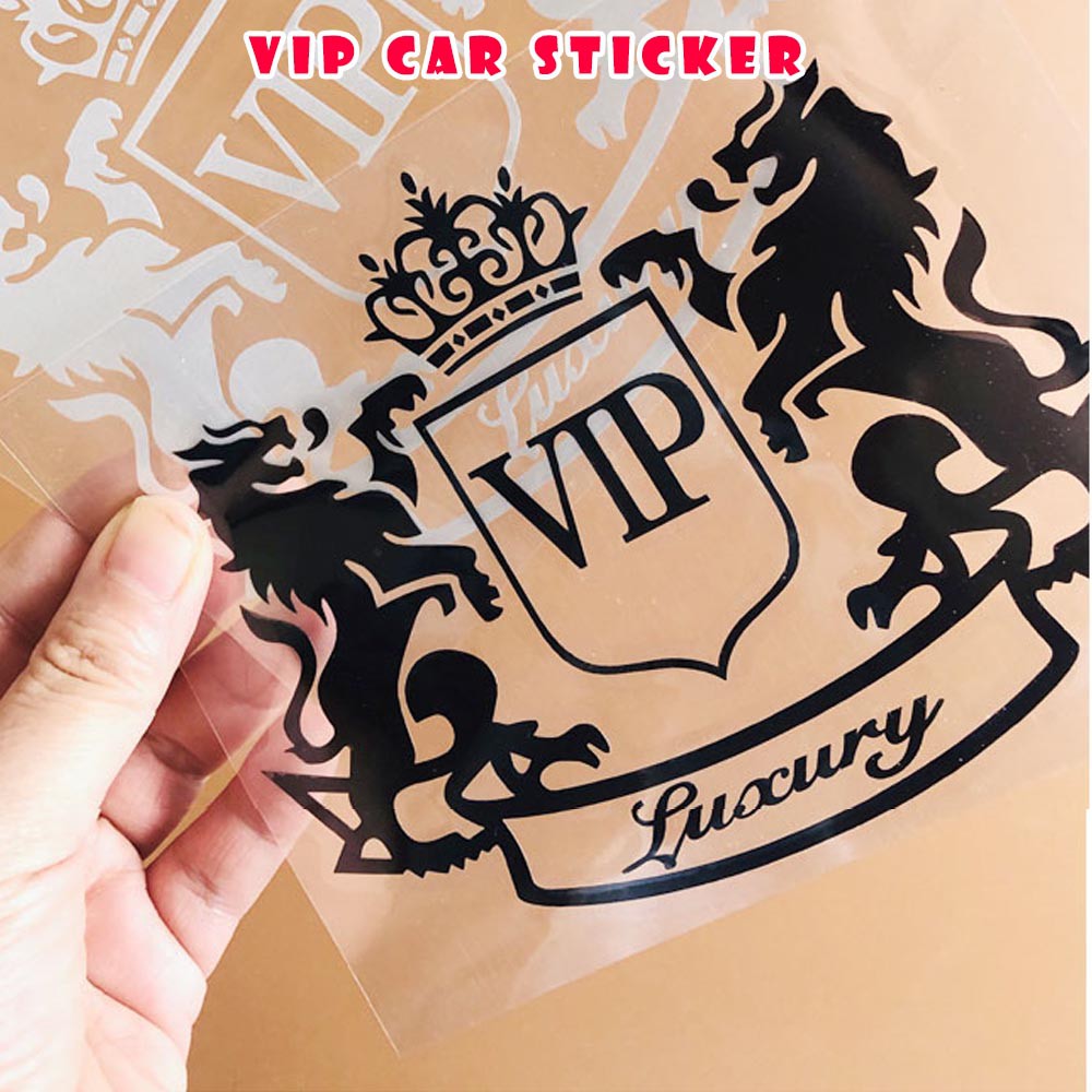 VIP lion Car Sticker Decals personality reflective good quality stylish ...