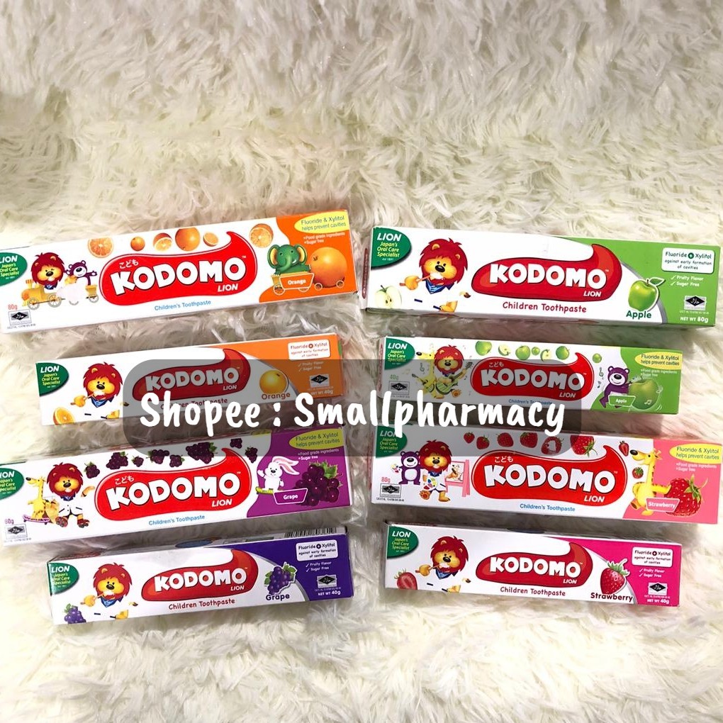 Kodomo Children Toothpaste ( Orange / Grape / Apple / Strawberry ) 40g / 80g | Shopee Malaysia