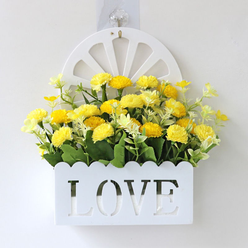 Bunga gantung dinding baru yang tertera di dinding set bunga buatan ...