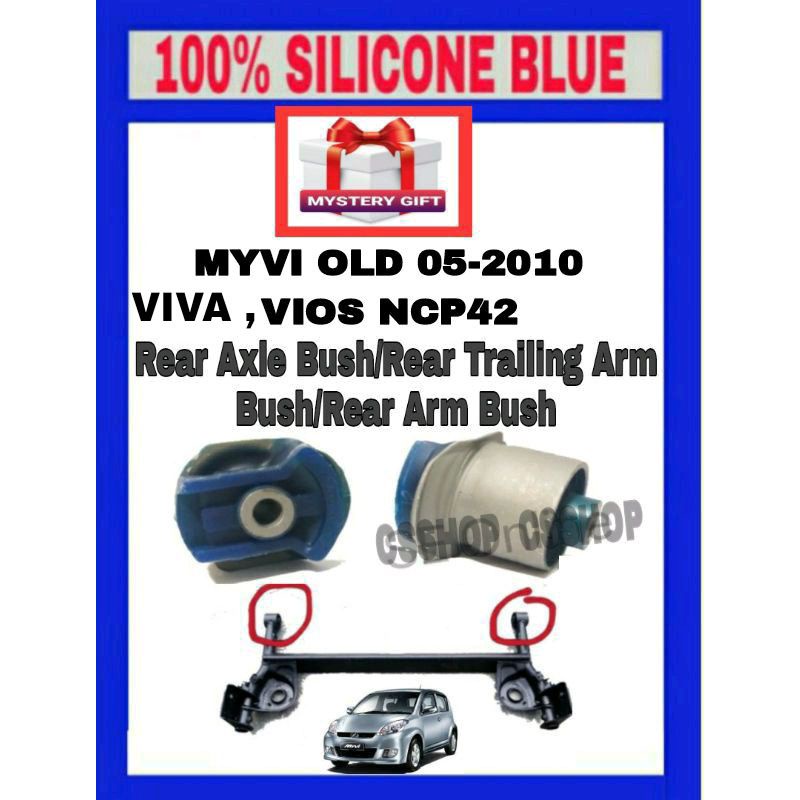 AMIKO silicone Perodua Myvi Old , Viva , Vios NCP42 Rear Axle Bush ...