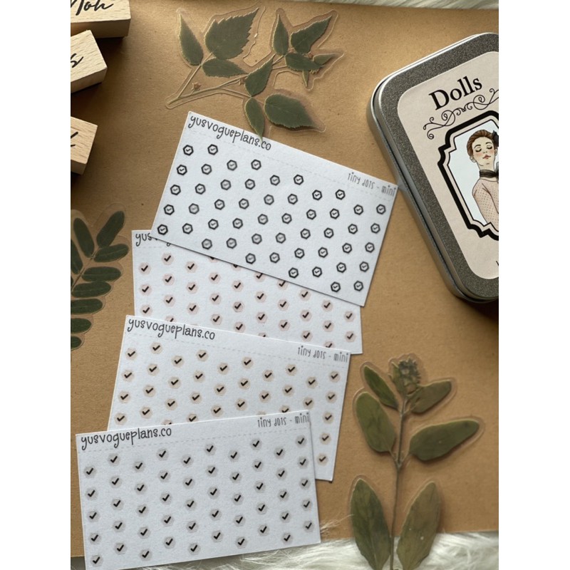 Tiny Mini Tick Stickers - Hexagon | Shopee Malaysia