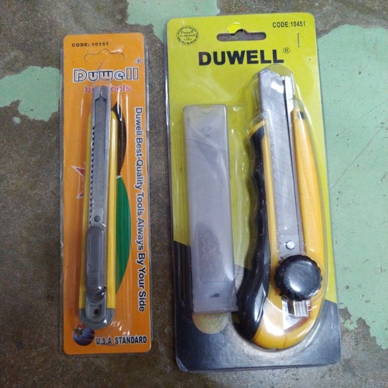 Duwell kknife cutter w/blade: big & small. | Shopee Malaysia