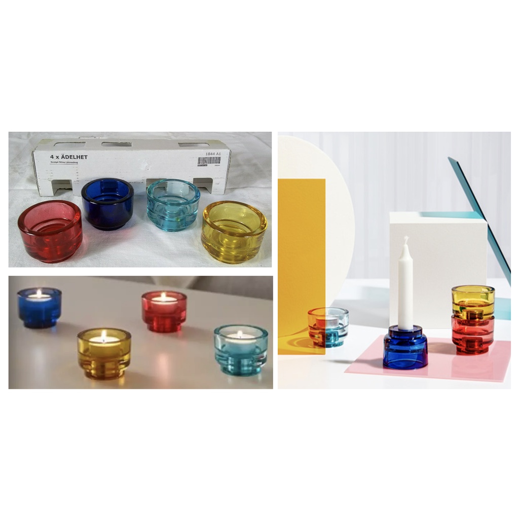 [READY STOCK FAST DELIVERY] IKEAA ADELHETT Candlestick/Tealight Holder ...