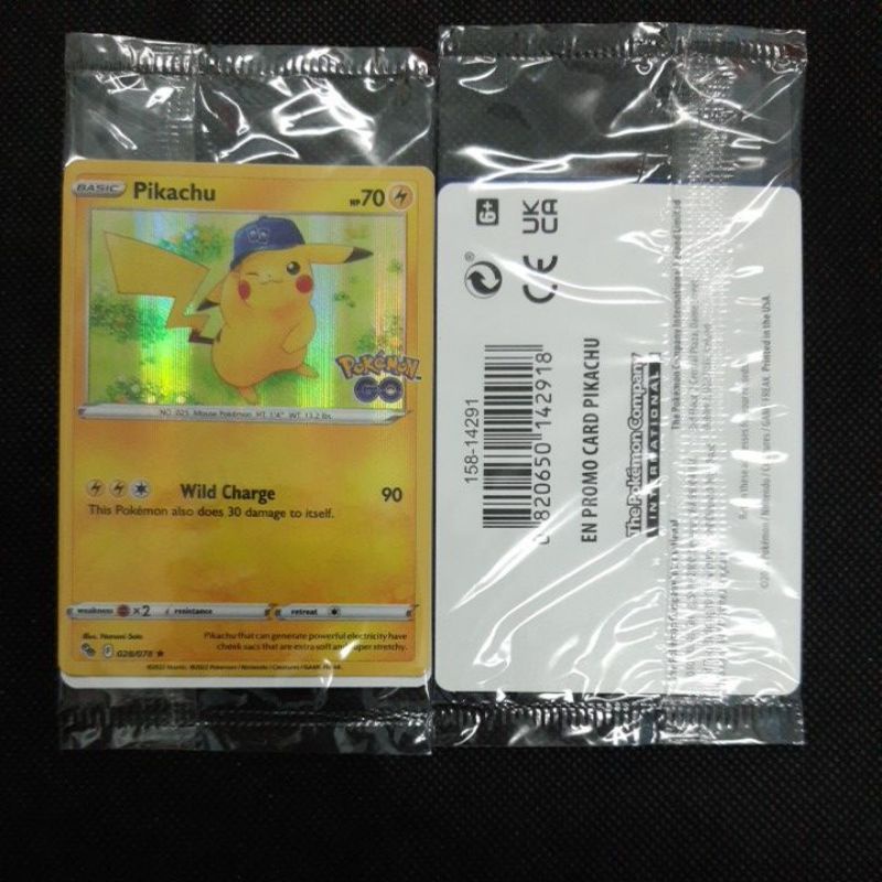 Pokemon Card TCG : Pokemon Go : Pikachu Sealed Promo 028/078 100% ...
