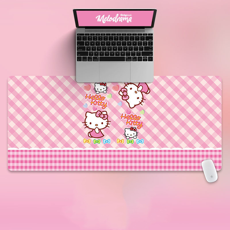 Hello Kitty Mouse Pad Cute Large Pink Kawaii Anime Cartoons Gaming ...