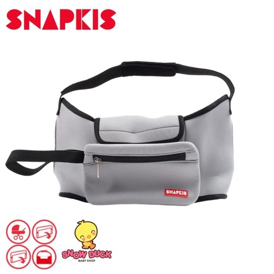Snapkis 2-In-1 Stroller Organiser & Tote - Grey | Shopee Malaysia