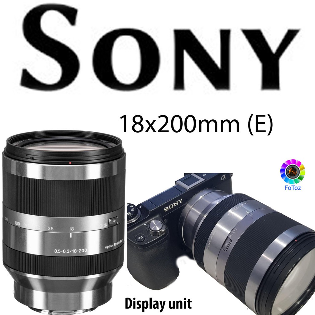 Sony SEL18200 E-Mount 18-200mm F3.5-6.3 OSS Lens (display set) | Shopee ...