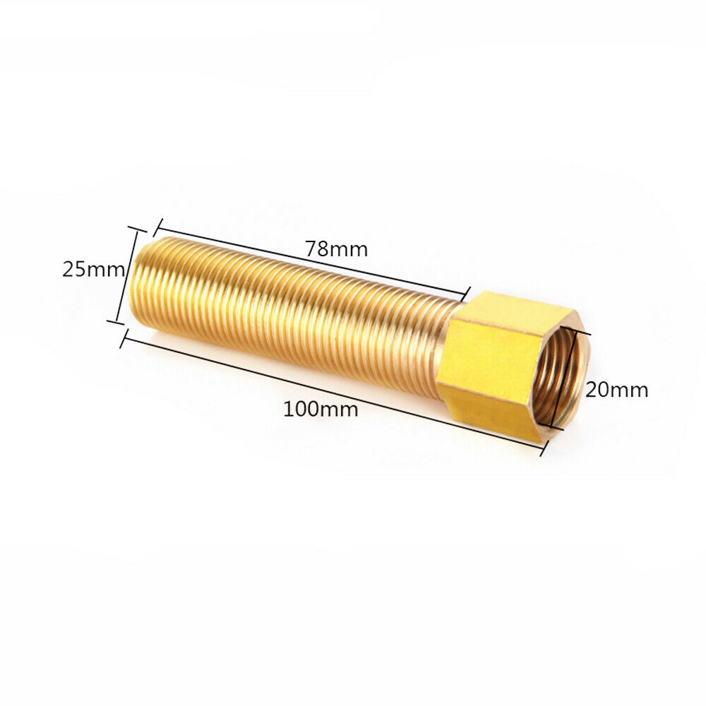 [ 1 UNIT ] 1/2" Brass Extension Threaded Adapter for Water Tap / Male ...